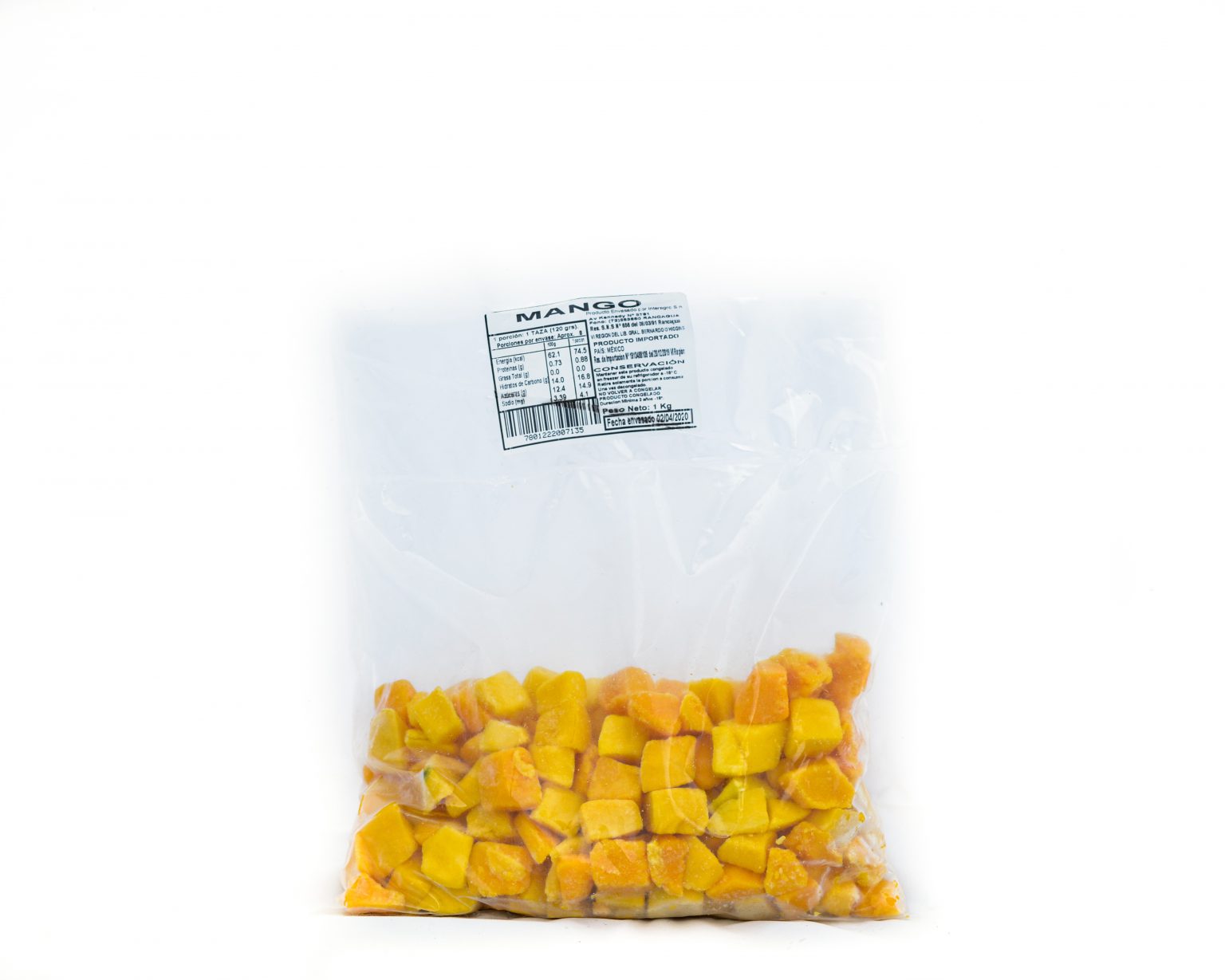 Mango Congelado (kg) - Pehuén Alimentos